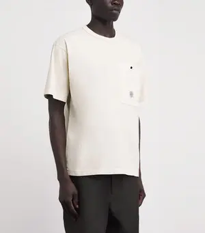 Stone Island Cotton Logo-pocket T-shirt - Ivory