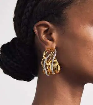 Alexis Bittar Plated Solanales Woven Earrings
