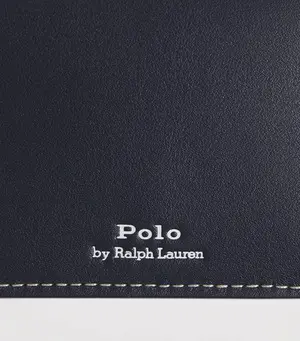 Polo Ralph Lauren Leather Polo Bear Folded Card Holder