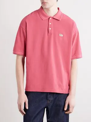 Visvim Logo-embroidered Cotton Polo Shirt
