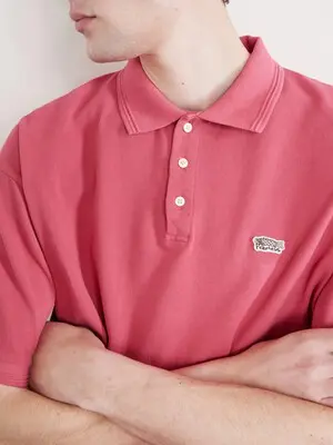 Visvim Logo-embroidered Cotton Polo Shirt
