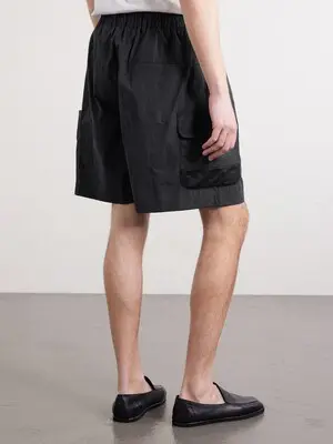 A KIND OF GUISE Quito Straight-leg Shell Drawstring Shorts - Black