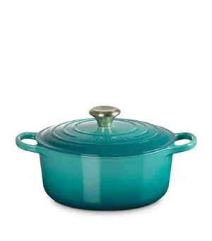 LE CREUSET Cast Iron Round Casserole Dish - Blue
