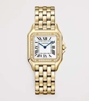 Cartier Panthère De Watch In Yellow Gold And Diamonds