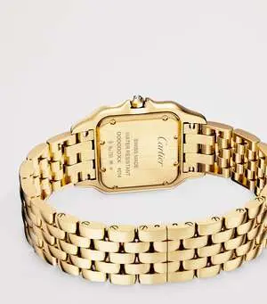Cartier Panthère De Watch In Yellow Gold And Diamonds