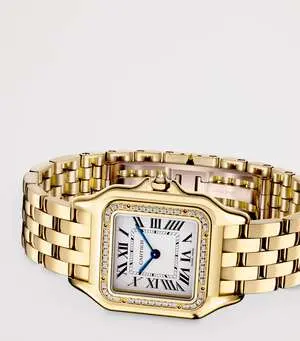Cartier Panthère De Watch In Yellow Gold And Diamonds