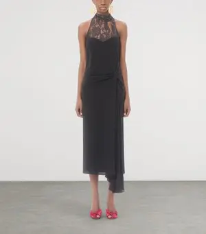 Valentino Garavani Silk Georgette Midi Dress