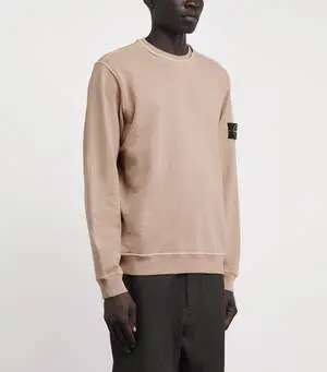 Stone Island Cotton Faded Sweatshirt - Beige