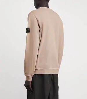 Stone Island Cotton Faded Sweatshirt - Beige