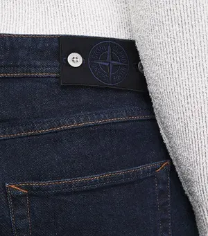 Stone Island Stretch Denim-rinsed Slim Jeans