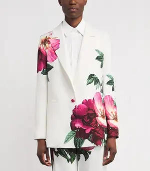 Alice + Olivia Floral Print Blazer