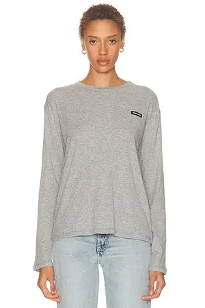 Miu Miu Long Sleeve Cotton Top