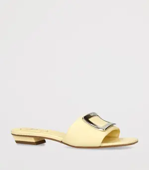 ROGER VIVIER Leather Belle Vivier Mules