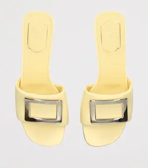 ROGER VIVIER Leather Belle Vivier Mules
