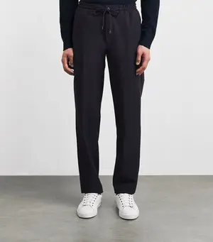 Pal Zileri Drawstring Trousers - Navy