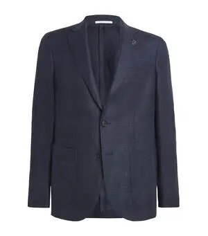 Pal Zileri Linen-wool Brera Blazer - Navy