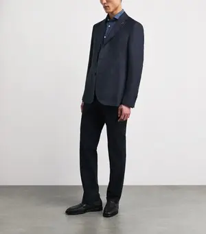 Pal Zileri Linen-wool Brera Blazer - Navy