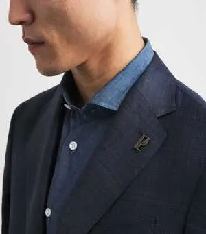 Pal Zileri Linen-wool Brera Blazer - Navy