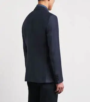 Pal Zileri Linen-wool Brera Blazer - Navy