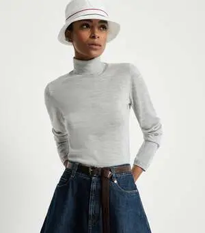 Brunello Cucinelli Cashmere-silk Rollneck Sweater