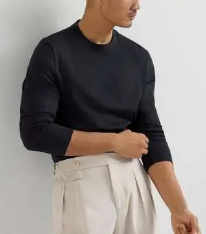 Brunello Cucinelli Cotton Long-sleeve T-shirt - Black