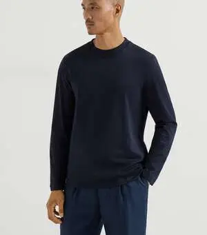 Brunello Cucinelli Cotton Long-sleeve T-shirt - Blue