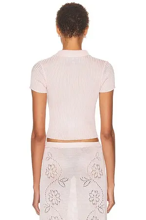 Calle Del Mar Short Sleeve Cardigan - Primrose
