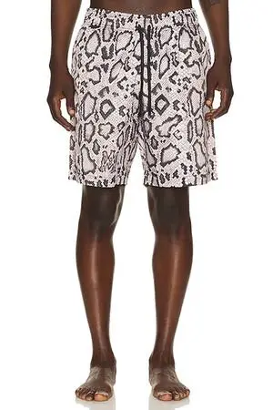 Amiri Snake Print Swim Trunks