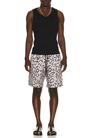 Amiri Snake Print Swim Trunks