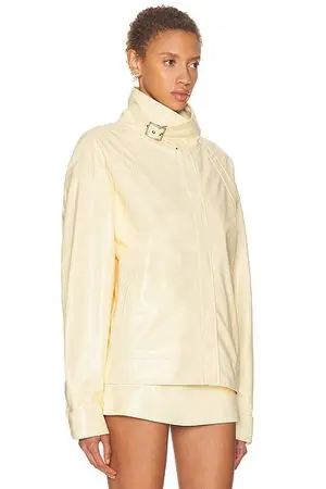 MIMCHIK Buckle Aviator Jacket