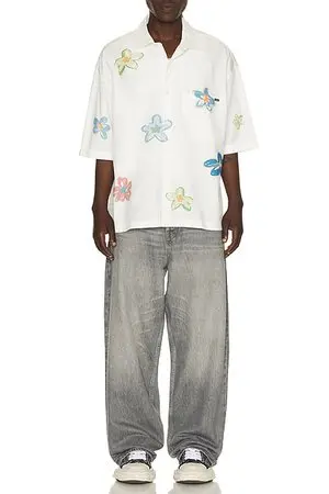 NAHMIAS Super Bloom Cropped Short Sleeve Shirt
