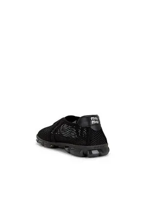 Miu Miu Rete Tech Sneaker - Nero