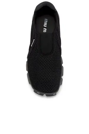 Miu Miu Rete Tech Sneaker - Nero