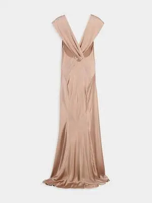 Saint Laurent Silk Satin Slip Gown