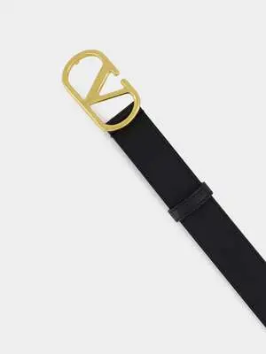 Valentino Garavani Vlogo Signature Belt - Black