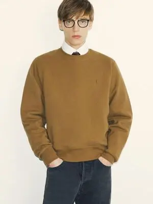 Saint Laurent Crewneck Sweatshirt - Brown