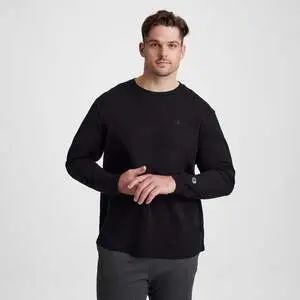 Champion Classic Long Sleeve T-shirt, Embroidered C Logo Big & Tall