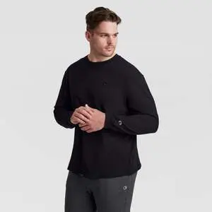 Champion Classic Long Sleeve T-shirt, Embroidered C Logo Big & Tall