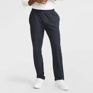 Champion Lightweight Lounge Pants, Open Hem, C Logo - Navy