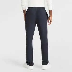 Champion Lightweight Lounge Pants, Open Hem, C Logo - Navy