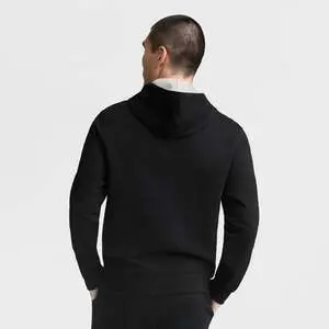 Champion Powerblend Fleece Hoodie With Logo - Black