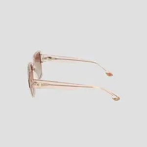 Champion Polarized Square Frame Sunglasses - Trans Blush
