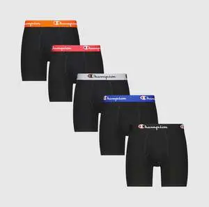 Champion 5 Pk Cotton Stretch Boxer Brief - Assorted
