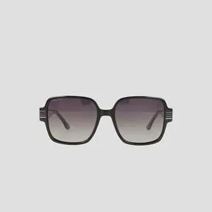 Champion Polarized Square Frame Sunglasses - Black