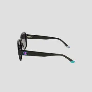 Champion Polarized Square Frame Sunglasses - Black
