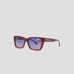 Champion Polarized Rectangle Sunglasses - Trans Fuchsia