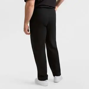 Champion Powerblend Sweatpants, Open Hem, C Logo Big & Tall - Black