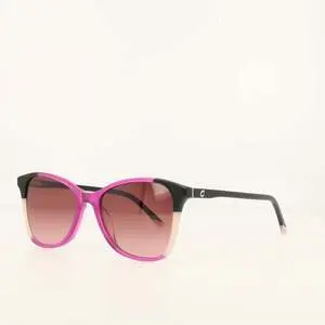 Champion Polarized Cat Eye Square Sunglasses - Trans Fuchsia