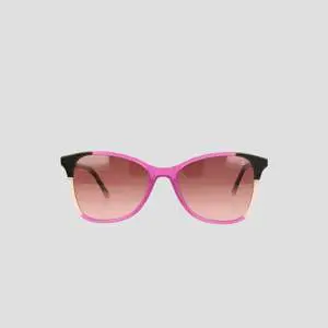 Champion Polarized Cat Eye Square Sunglasses - Trans Fuchsia