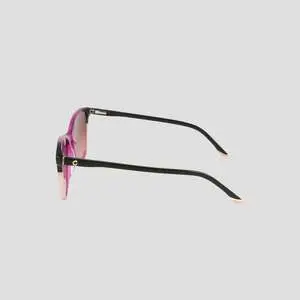 Champion Polarized Cat Eye Square Sunglasses - Trans Fuchsia